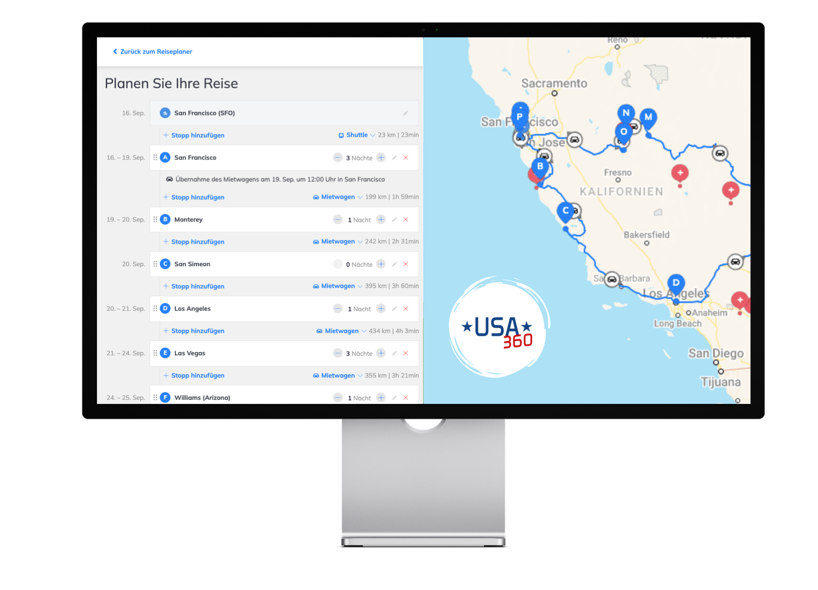 USA 360 Reiseplaner von den USA-Reisen Experten